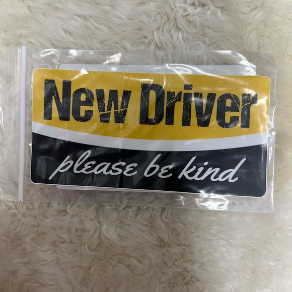 crafted brands | Accessories | New New Driver Bumper Sticker | Poshmark